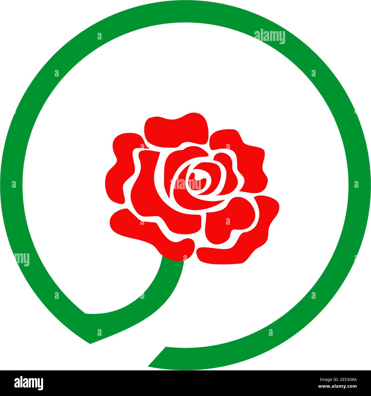 Rose icon logo design inspiration vector template Stock Vector Image ...