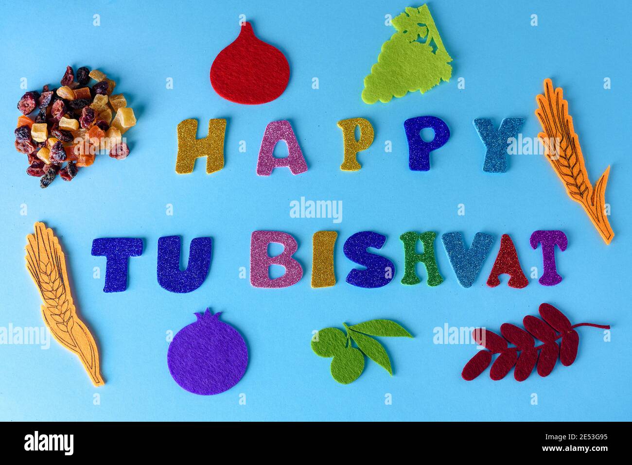 Tu Bishvat,Jewish holiday. Dried fruit, The Seven Species are seven ...