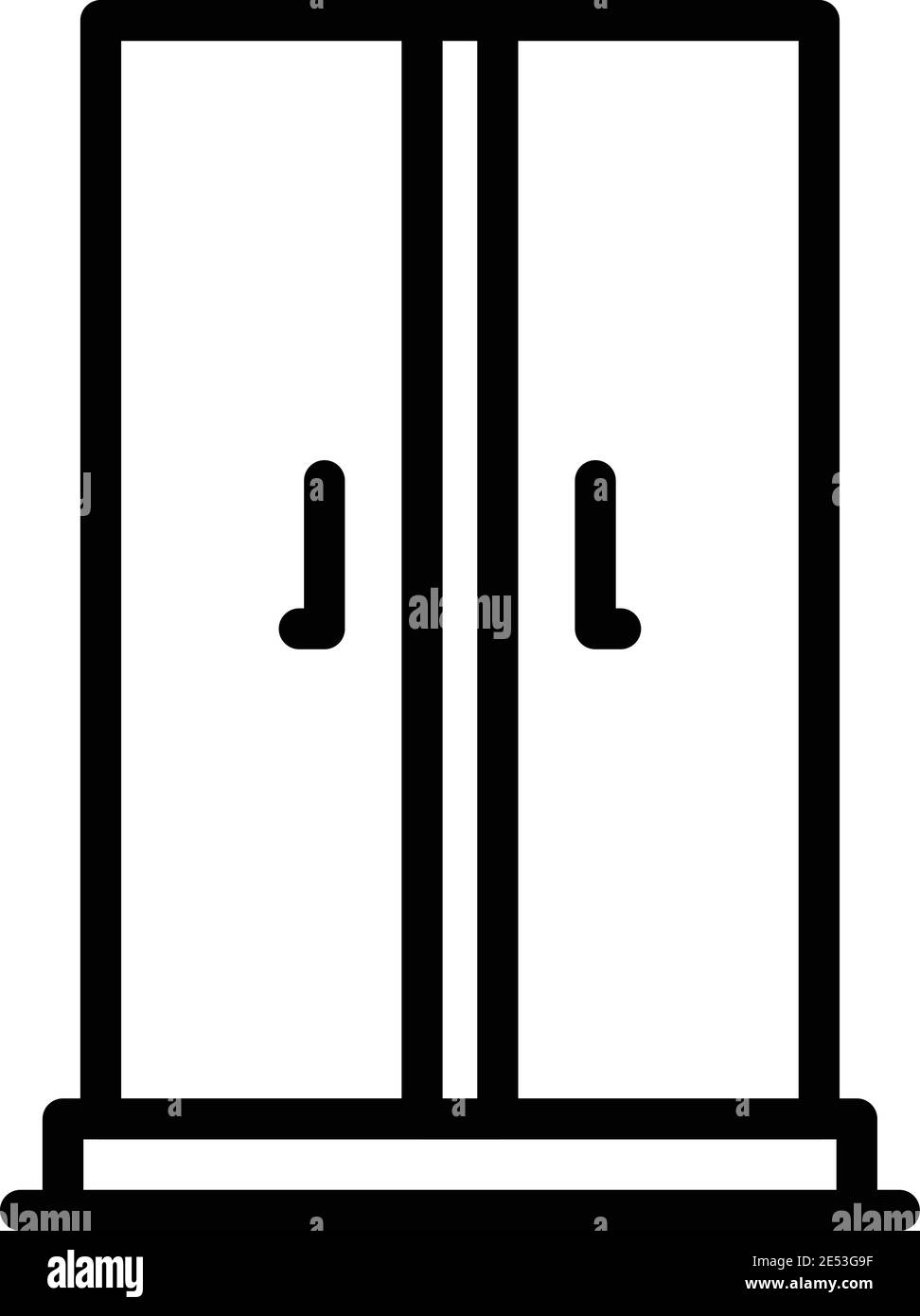 New shower stall icon. Outline new shower stall vector icon for web ...