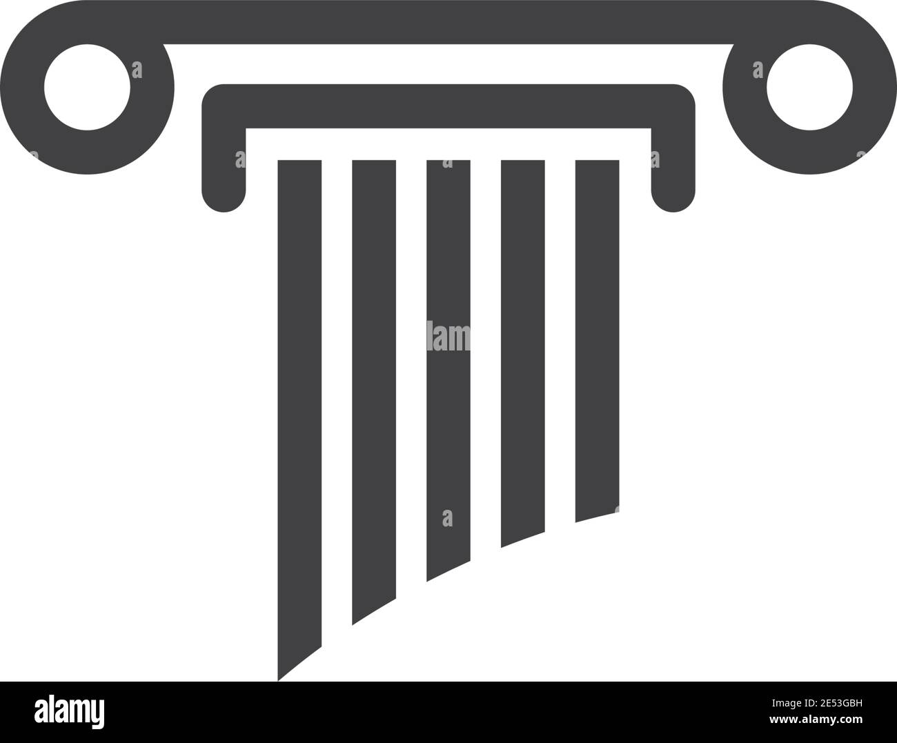 column Logo Template vector design Stock Vector Image & Art - Alamy