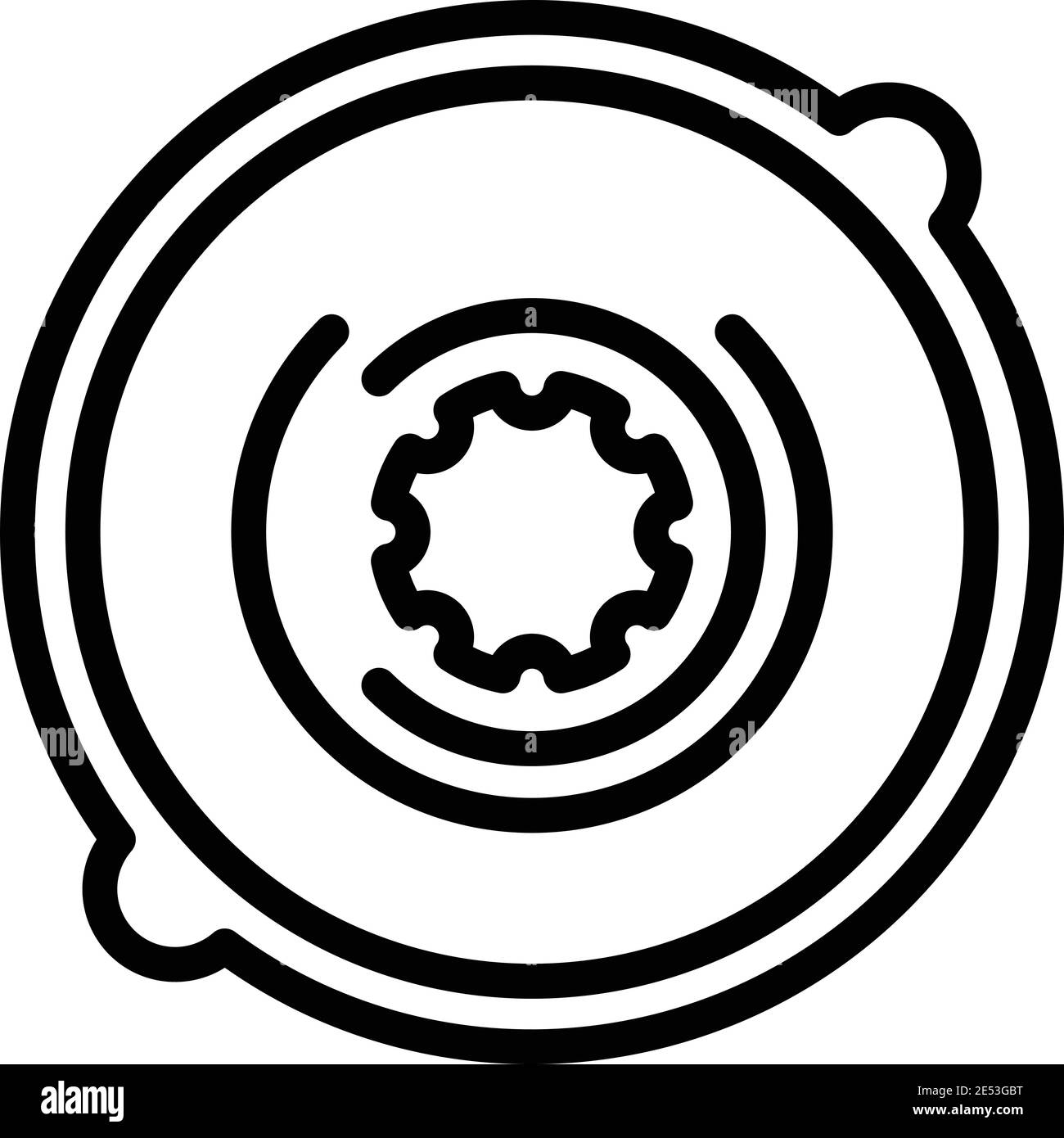 Sanitary manhole icon. Outline sanitary manhole vector icon for web ...