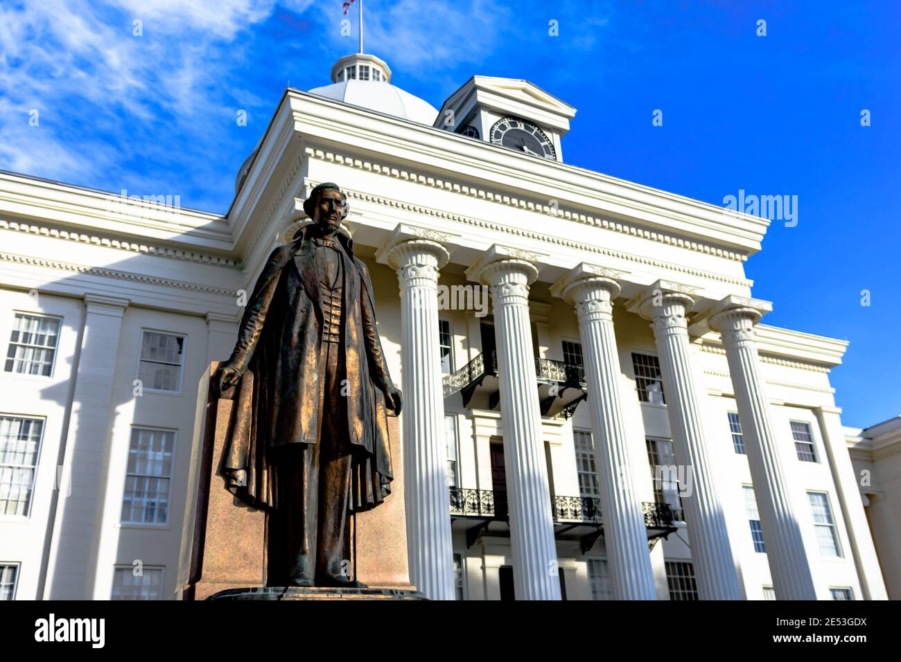 Montgomery, Alabama, USA - January 28, 2017: Close up of the Jefferson ...