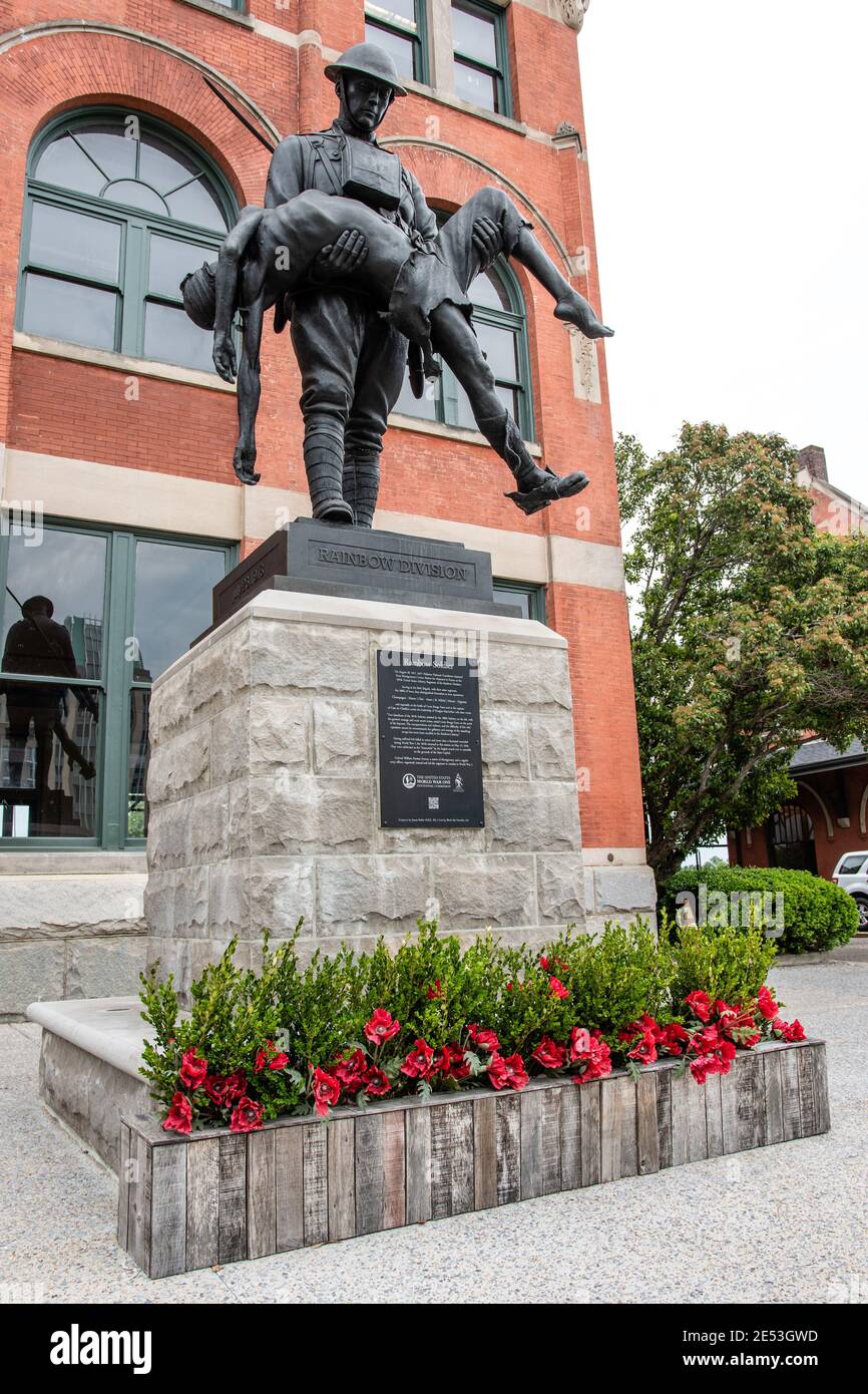 Montgomery, Alabama, USA - April 14, 2018: Rainbow Soldier memorial ...