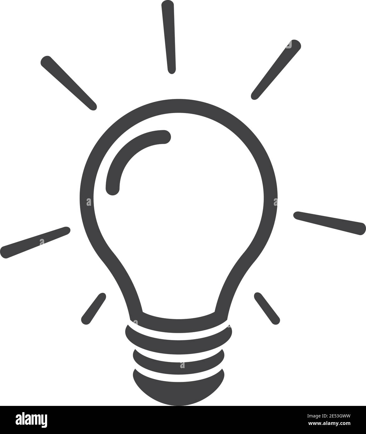 bulb logo vector ilustration template Stock Vector Image & Art - Alamy