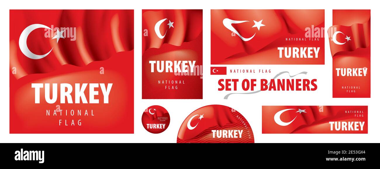 Turkish flag banners hi-res stock photography and images - Alamy