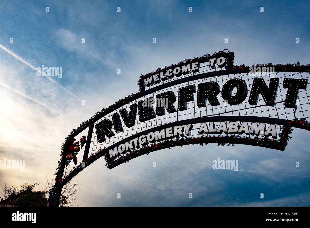 Riverfront montgomery welcome sign hi-res stock photography and images ...