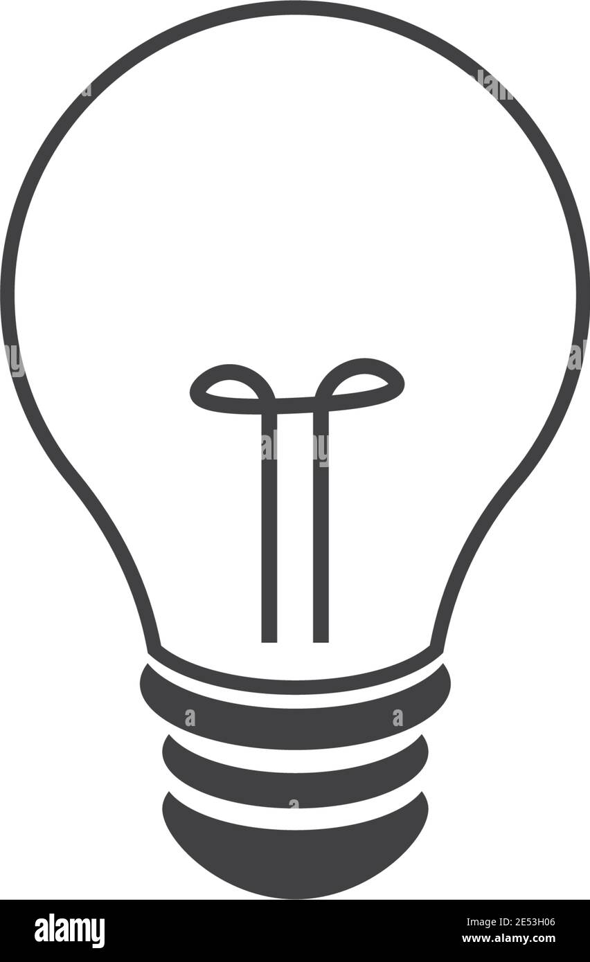 bulb logo vector ilustration template Stock Vector Image & Art - Alamy