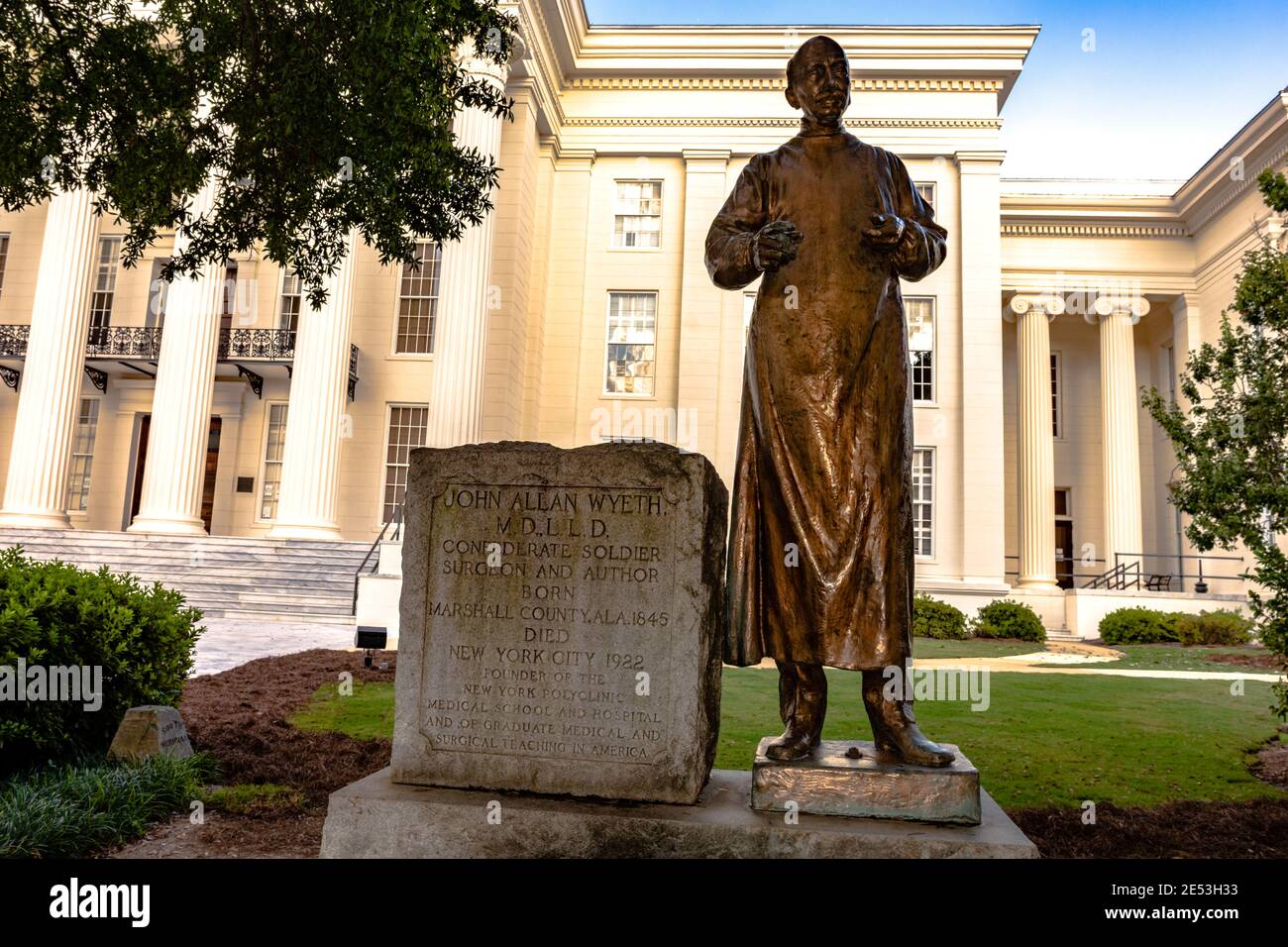 Montgomery, Alabama/USA-September 25, 2017: Statue on the Alabama ...