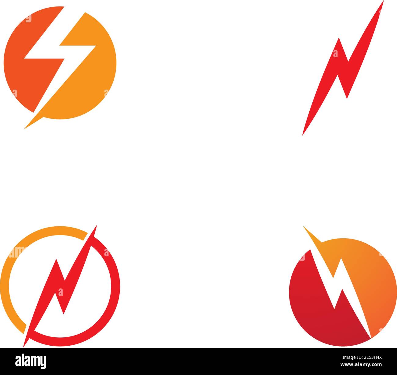 Lightning Logo Template vector icon illustration design Stock Vector ...