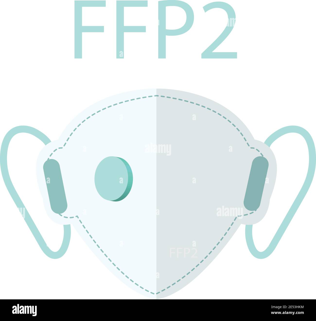 ffp2 protective mask from coronavirus covid 19 icon flat style ...