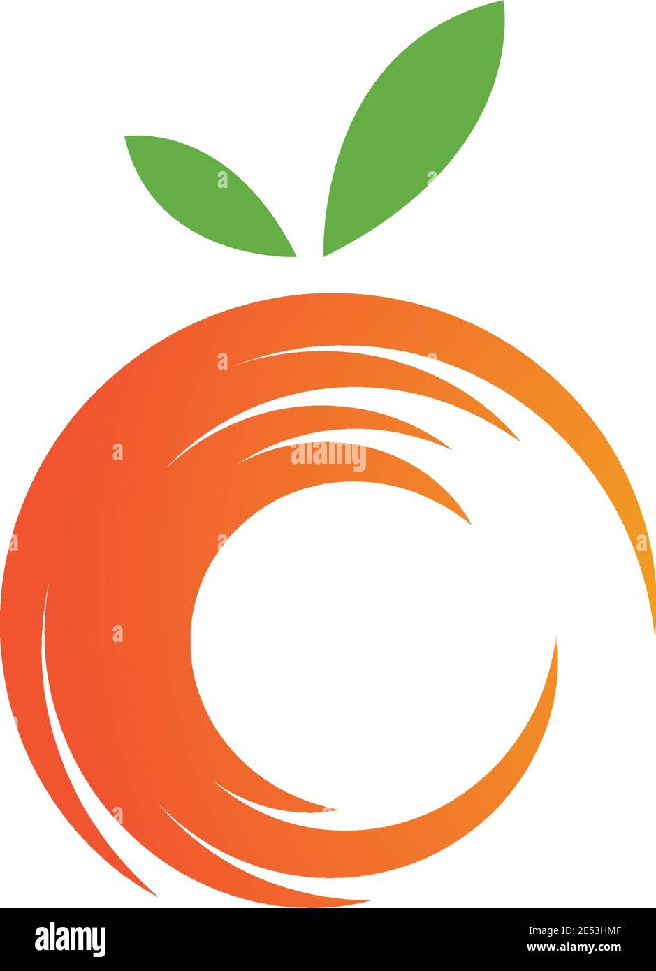 Orange logo design. Vector illustration Stock Vector Image & Art - Alamy