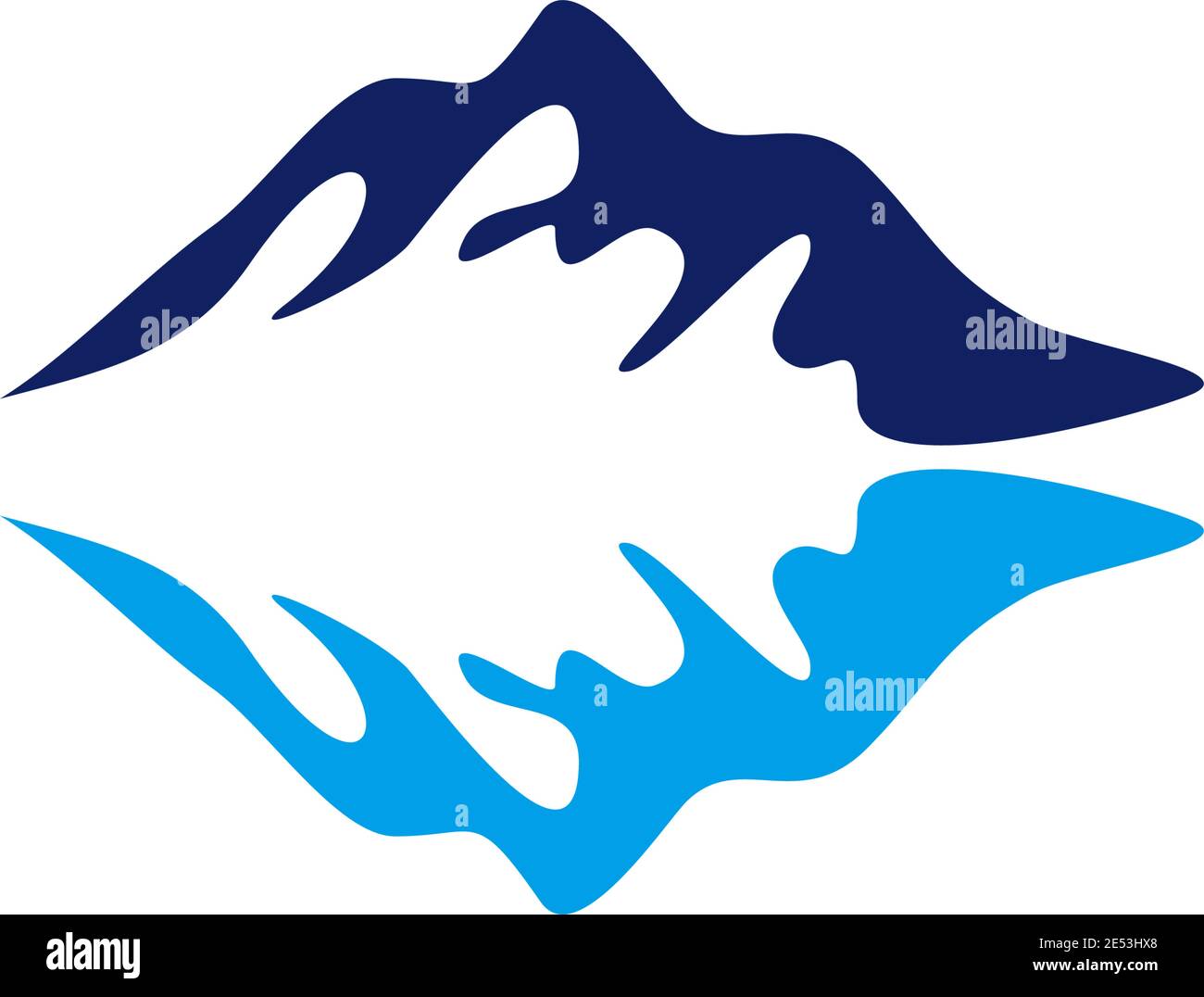 Iceberg logo icon design illustration vector template Stock Vector ...