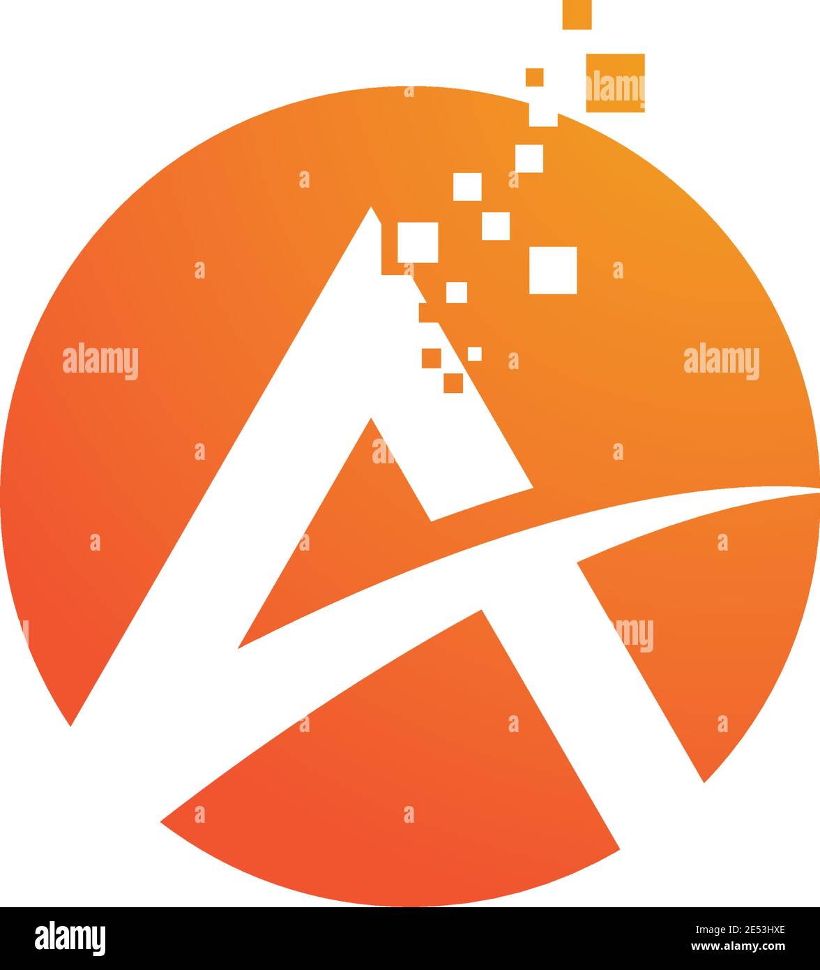 Pixel art design logo Stock Vector Images - Alamy