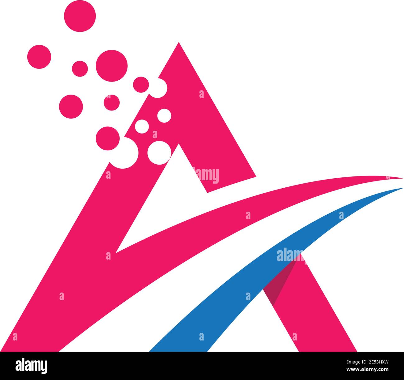 A Letter Pixel art design Logo Template Stock Vector Image & Art - Alamy