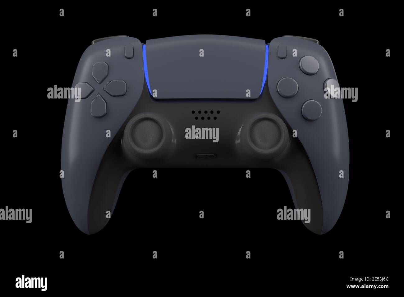 Realistic video game controller isolated on black with clipping path ...