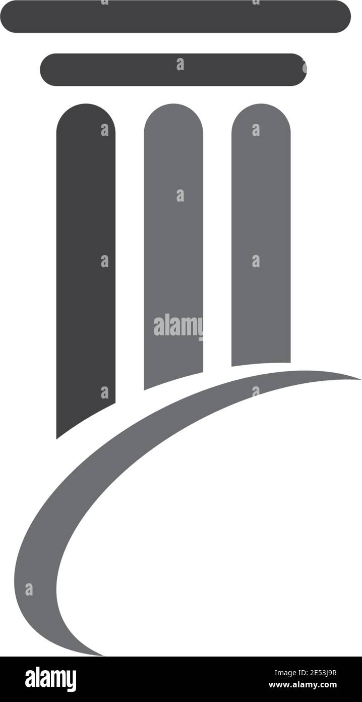column Logo Template vector design Stock Vector Image & Art - Alamy