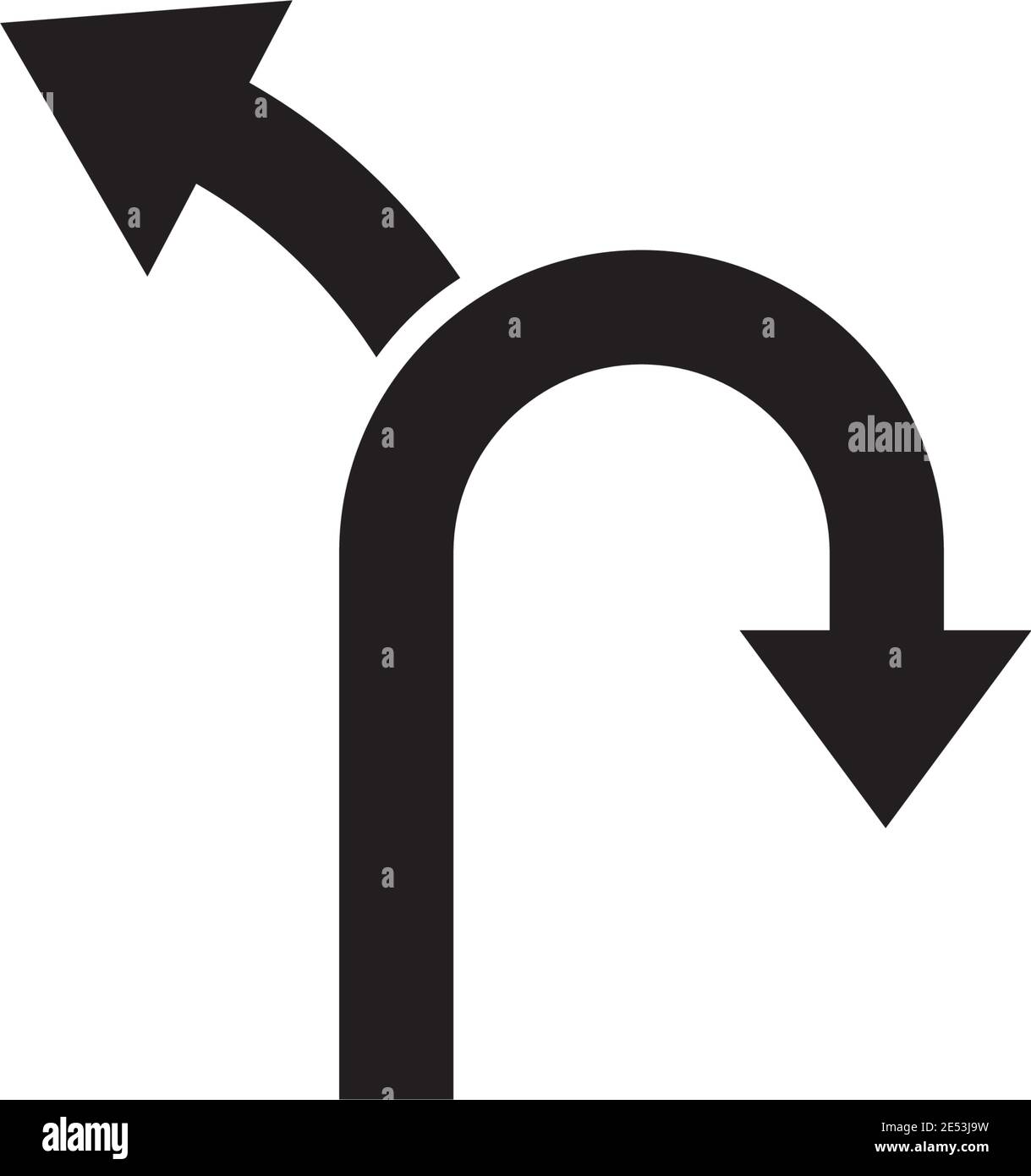 Arrow way path icon logo design inspiration vector template Stock ...