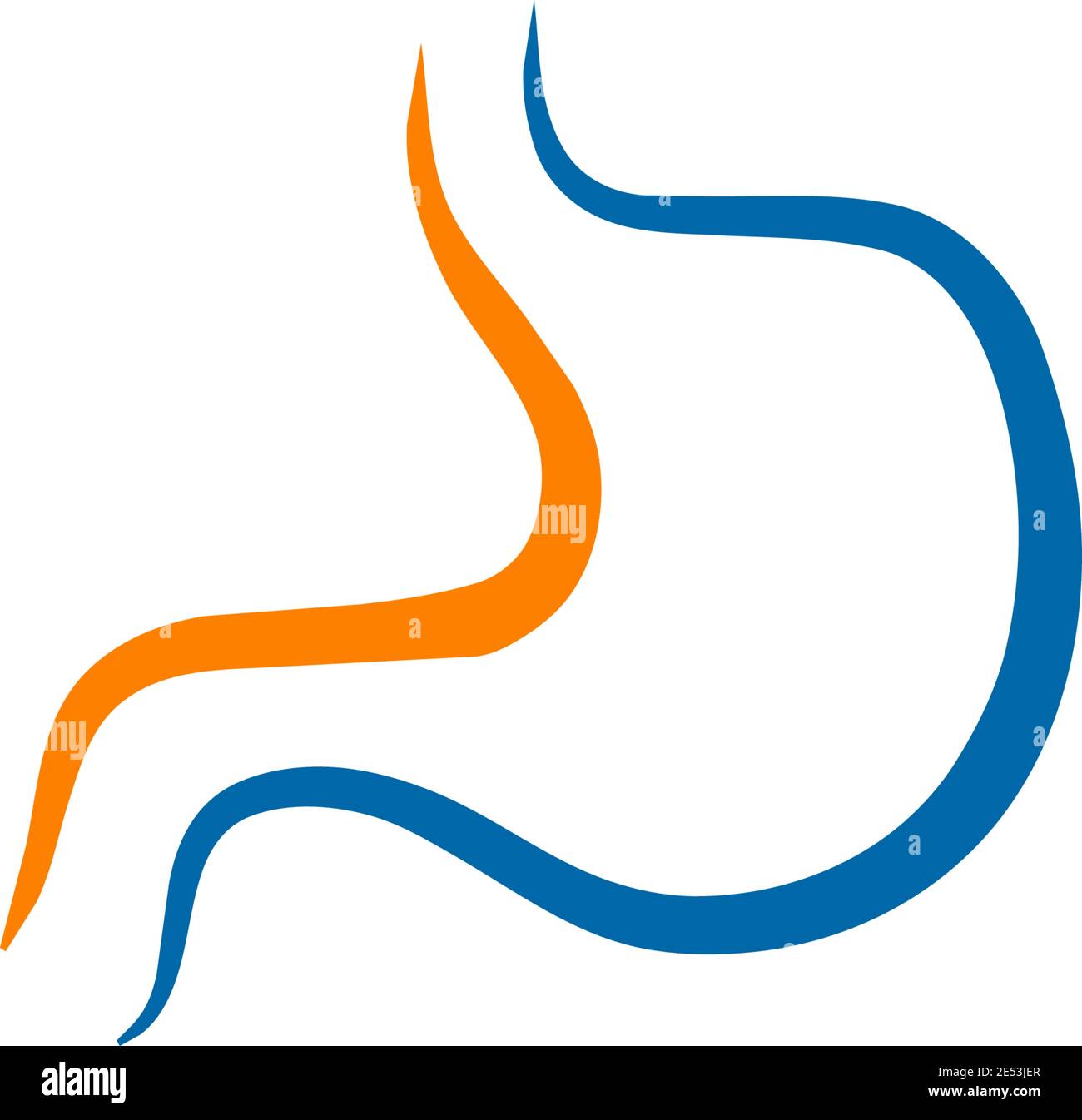 Stomach icon logo design inspiration vector template Stock Vector Image ...