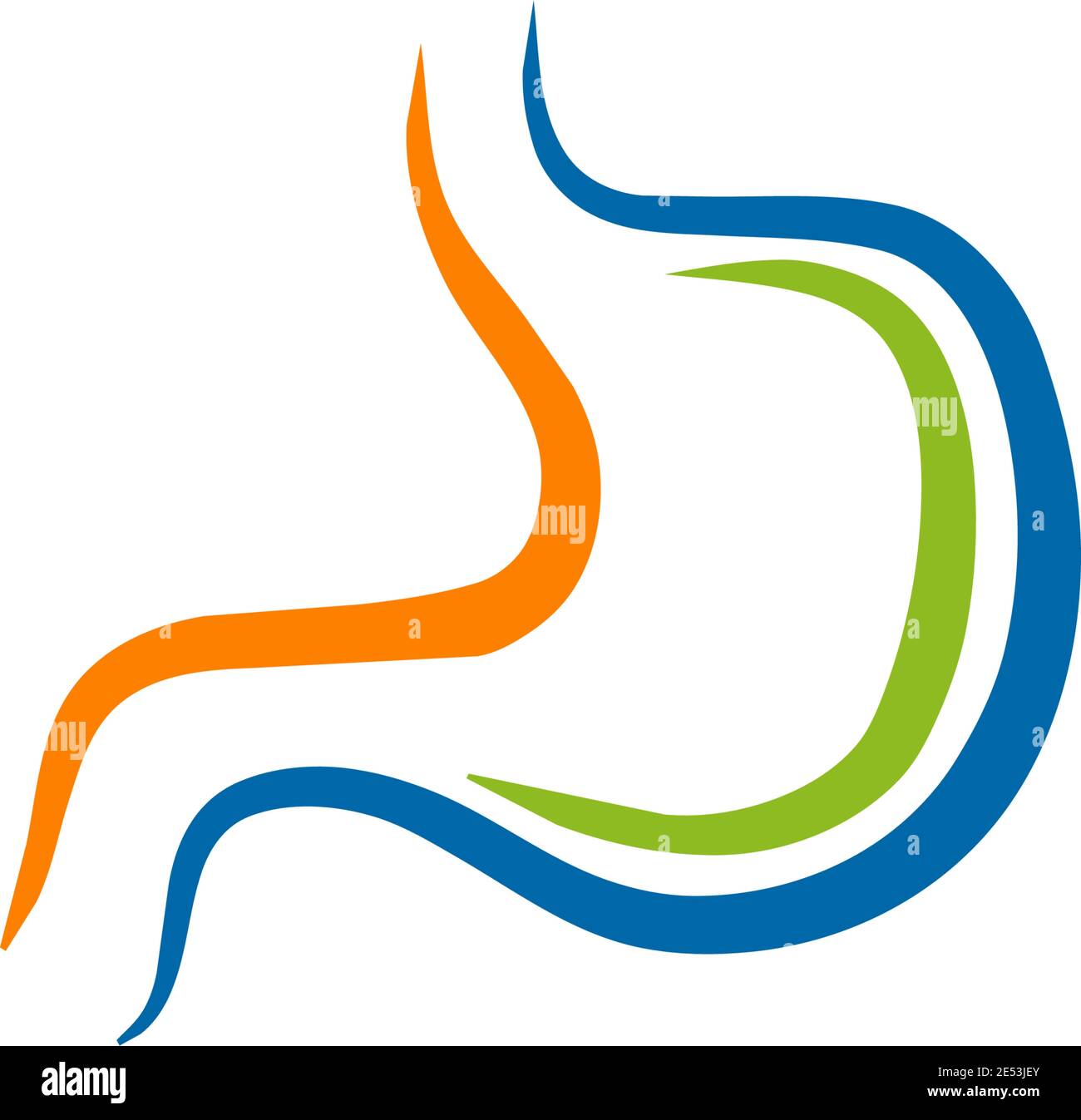 Stomach icon logo design inspiration vector template Stock Vector Image ...