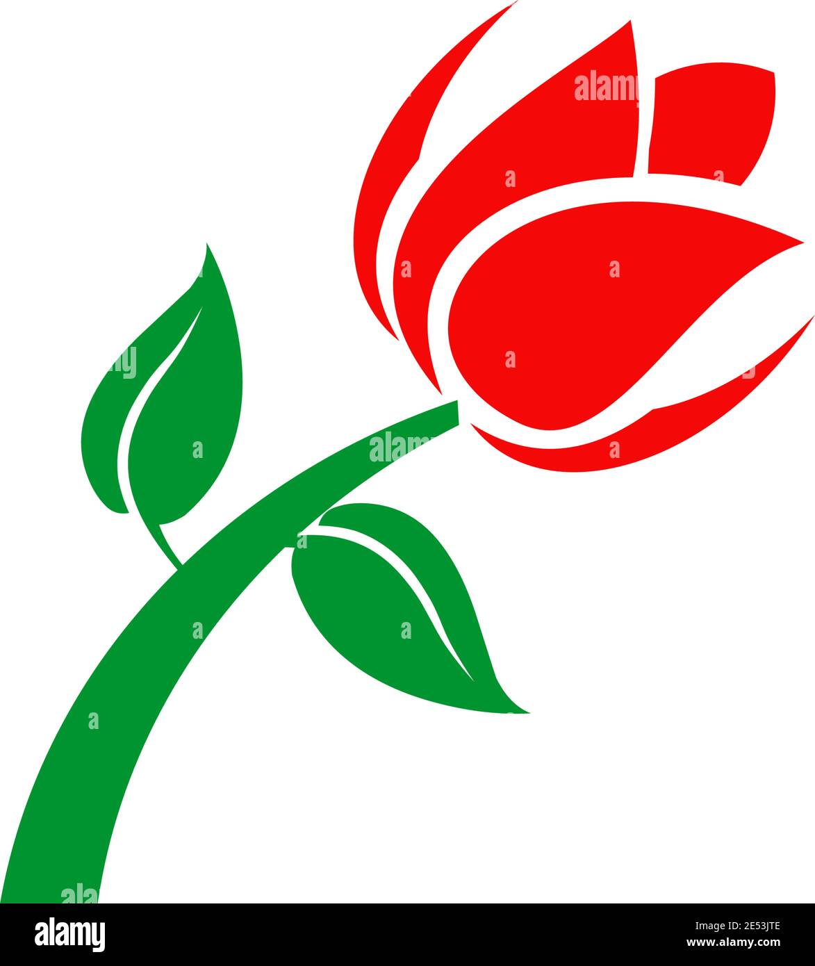 Rose icon logo design inspiration vector template Stock Vector Image ...