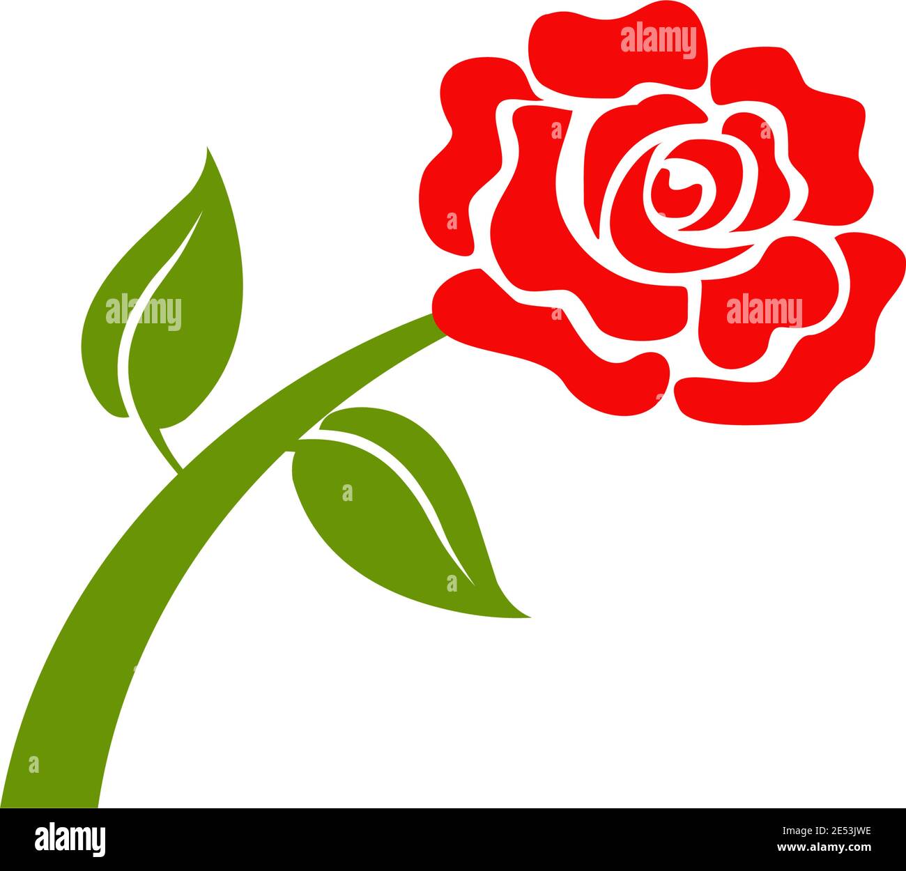 Rose icon logo design inspiration vector template Stock Vector Image ...