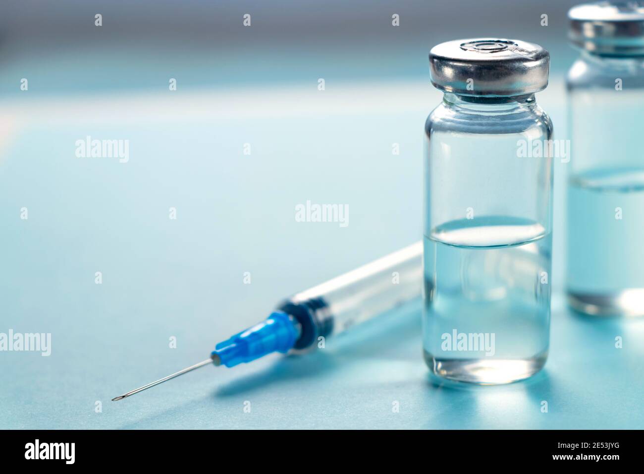 Vaccine and syringe injection. It use for prevention, immunization and ...