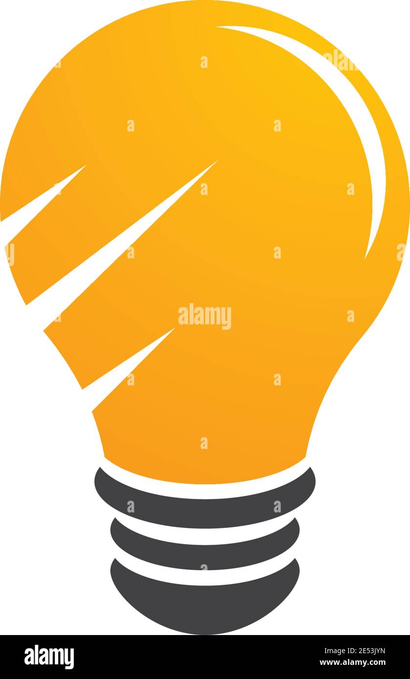 bulb logo vector ilustration template Stock Vector Image & Art - Alamy
