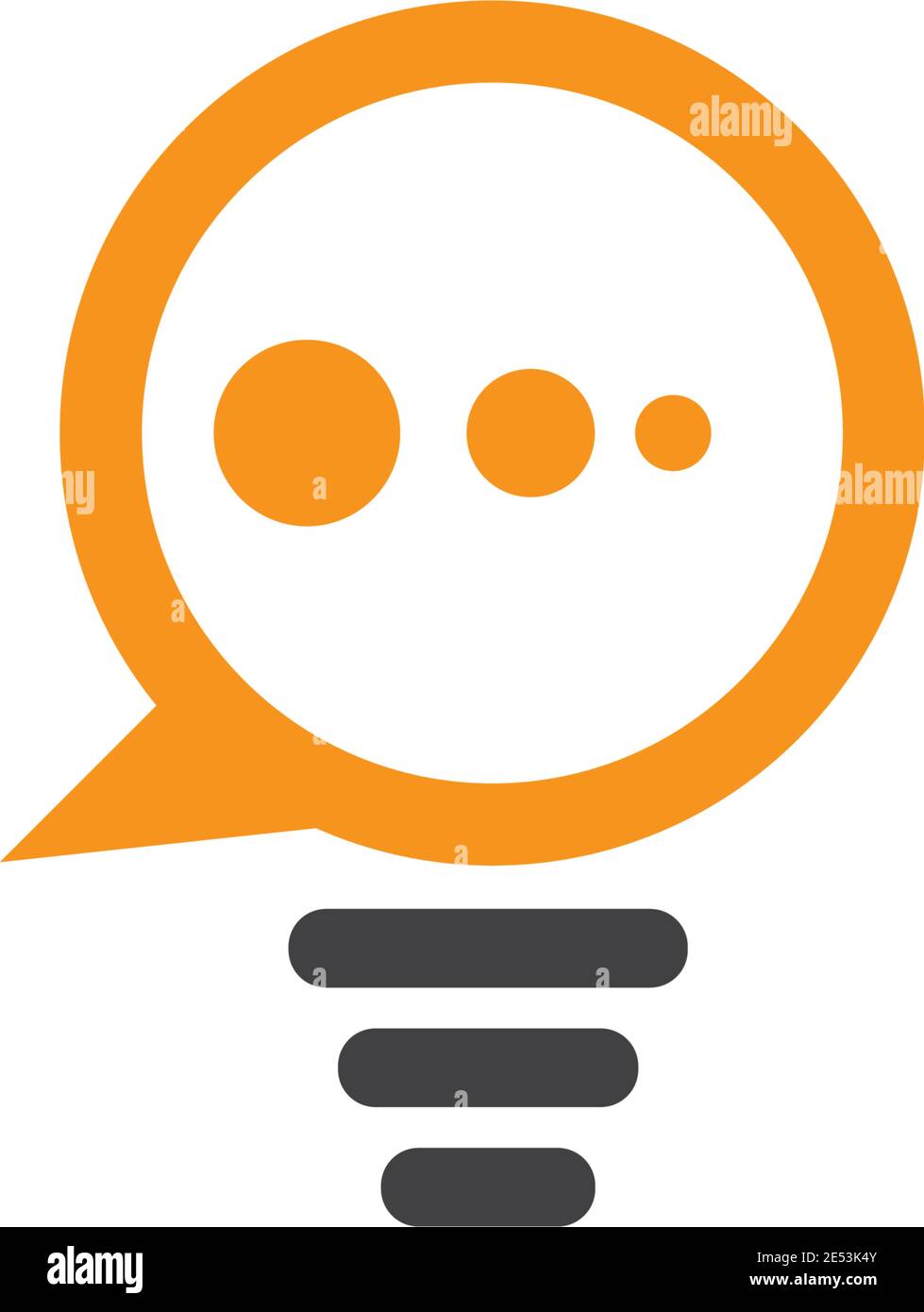 bulb logo vector ilustration template Stock Vector Image & Art - Alamy