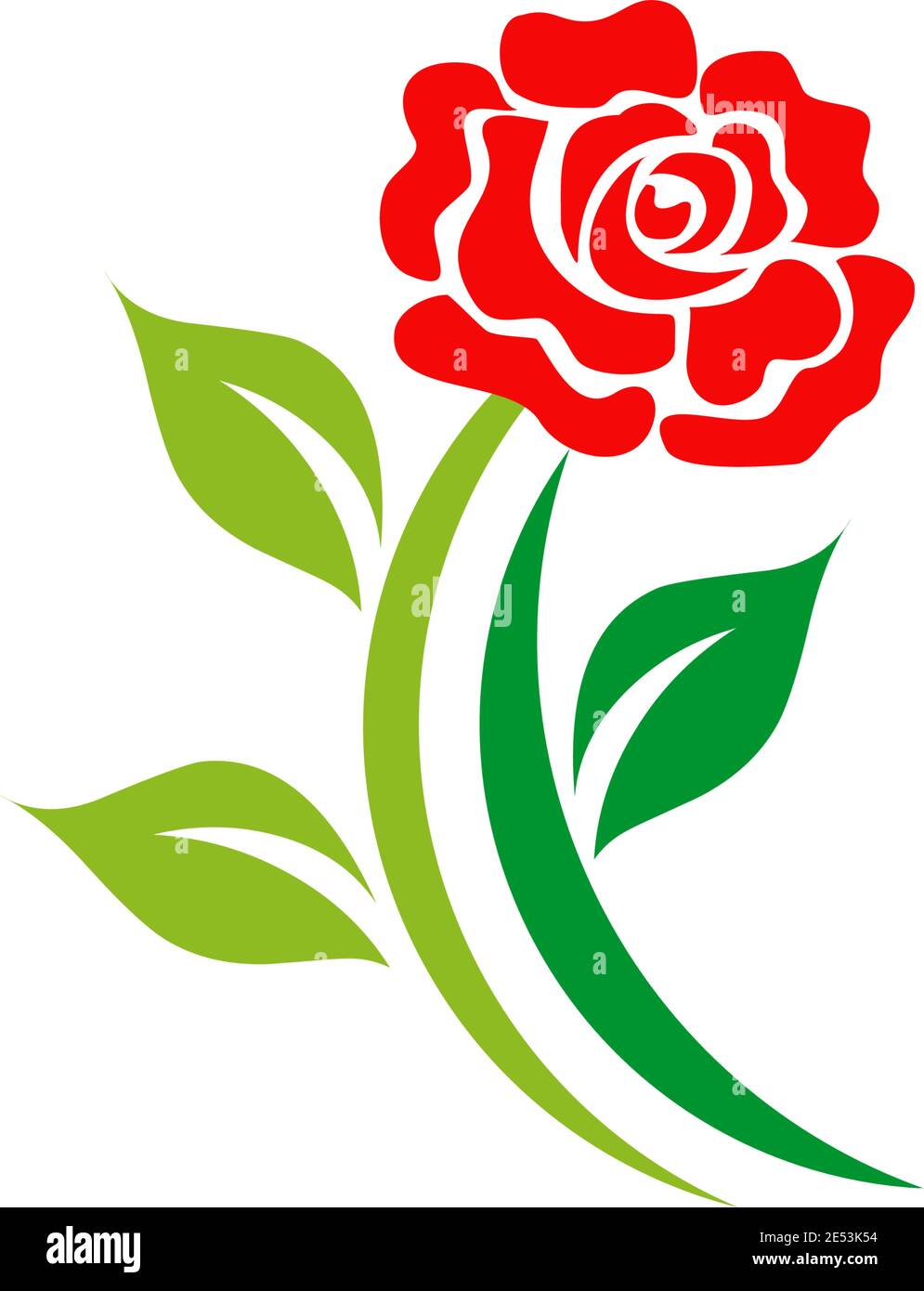Rose icon logo design inspiration vector template Stock Vector Image ...
