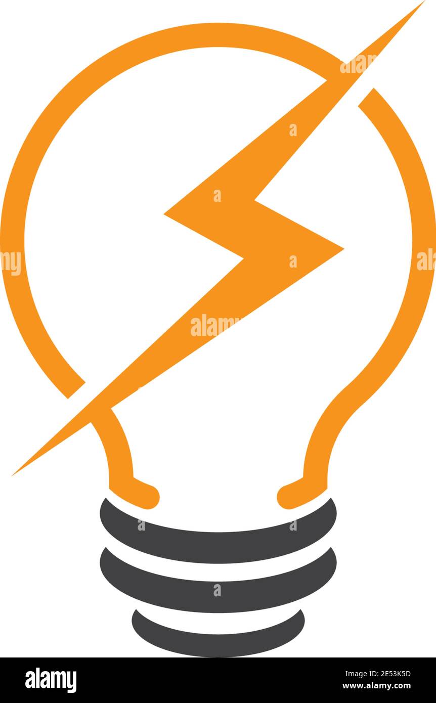 bulb logo vector ilustration template Stock Vector Image & Art - Alamy
