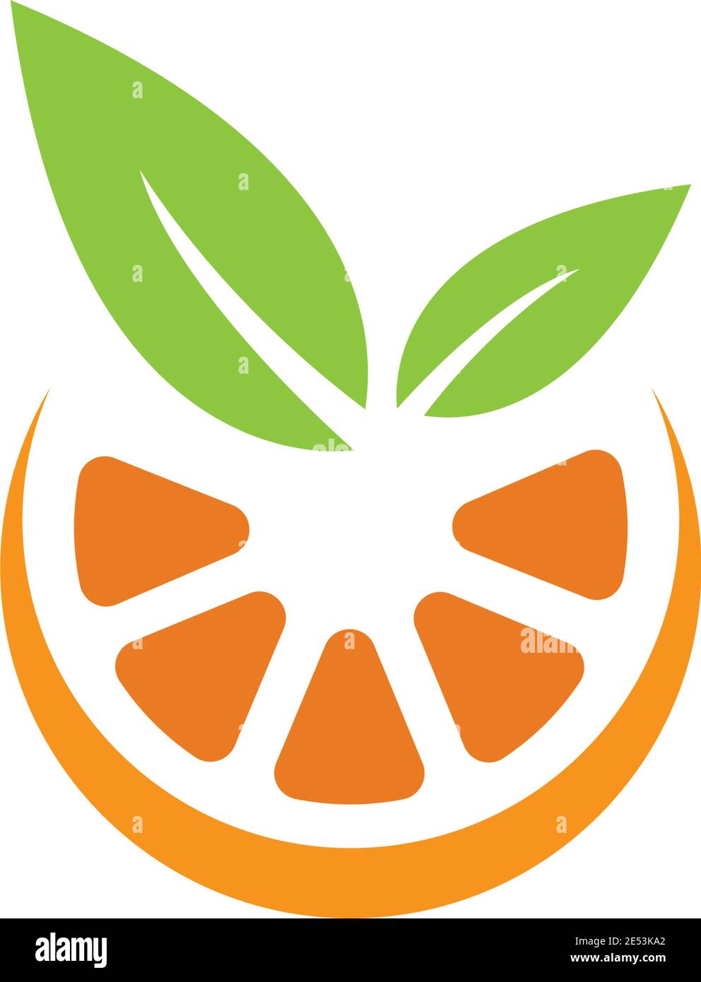 Orange logo design. Vector illustration Stock Vector Image & Art - Alamy