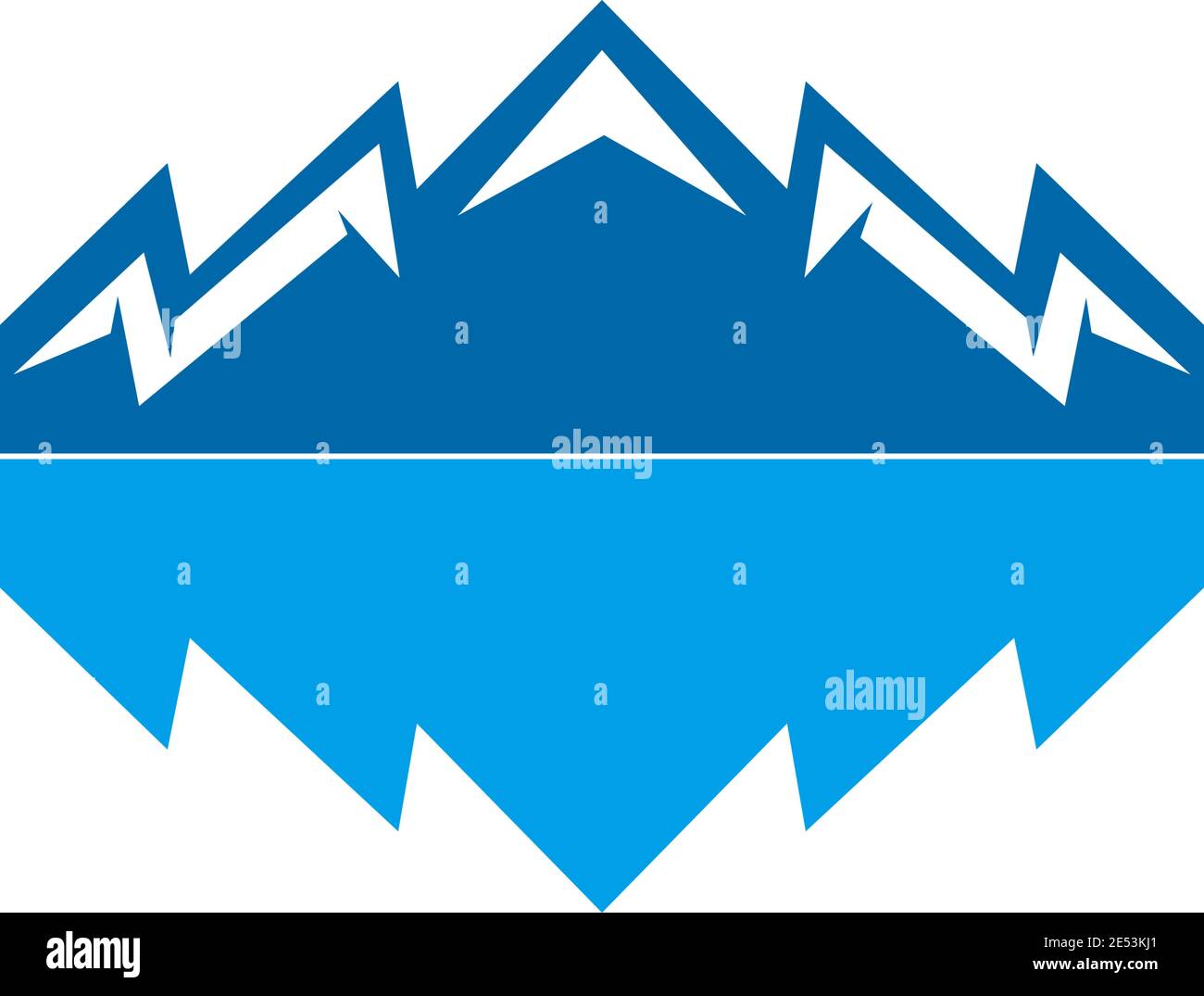 Iceberg logo icon design illustration vector template Stock Vector ...