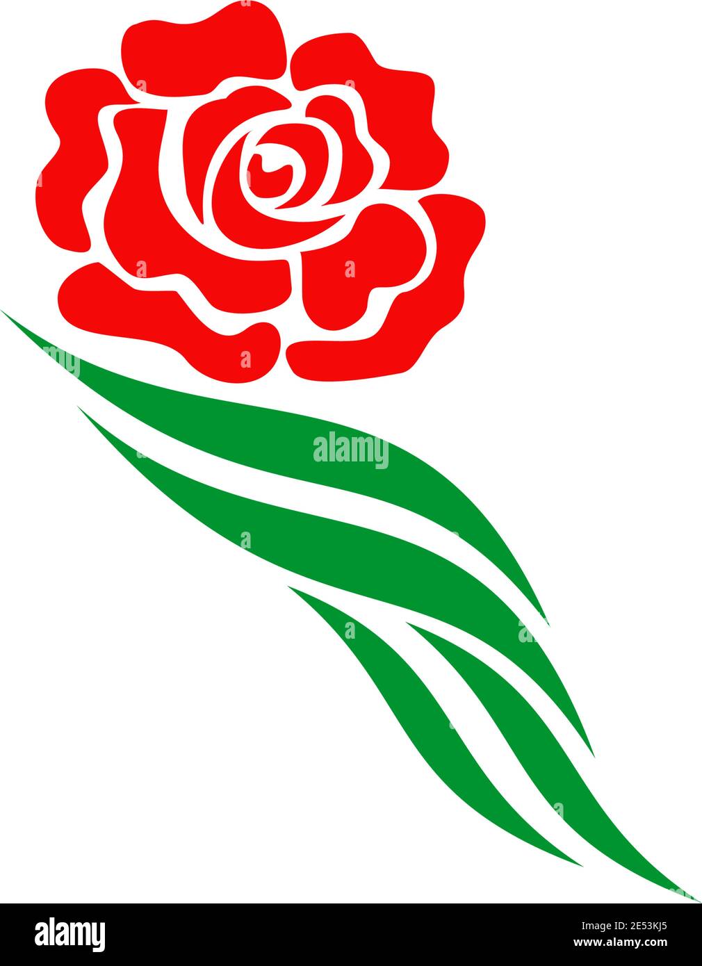 Rose icon logo design inspiration vector template Stock Vector Image ...