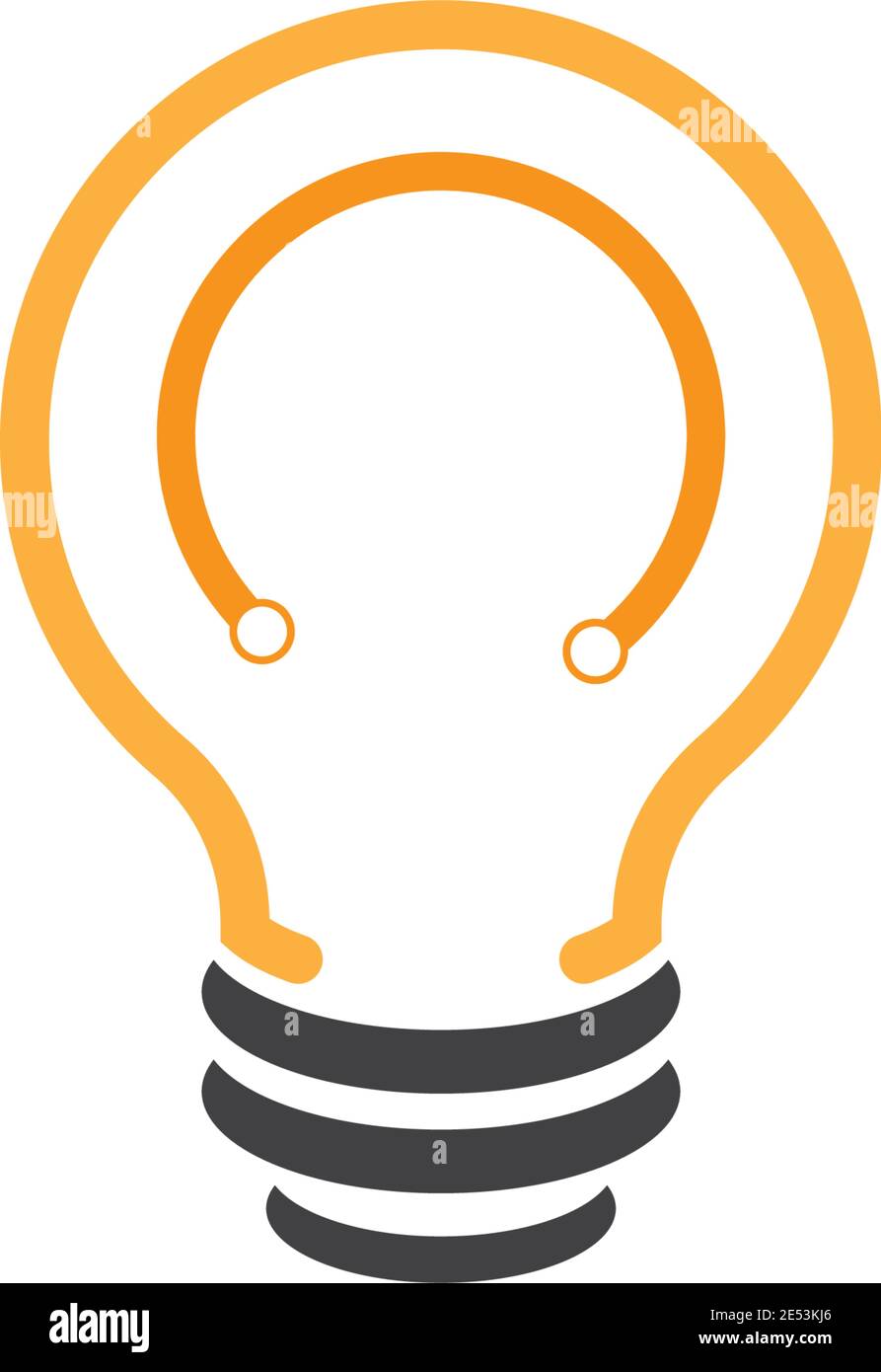 bulb logo vector ilustration template Stock Vector Image & Art - Alamy