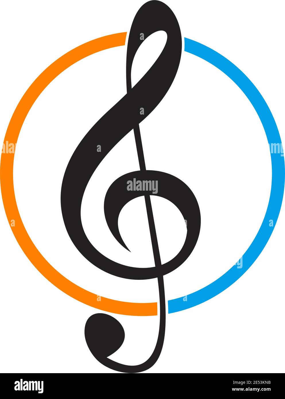 Music note symphony icon logo design inspiration vector template Stock ...