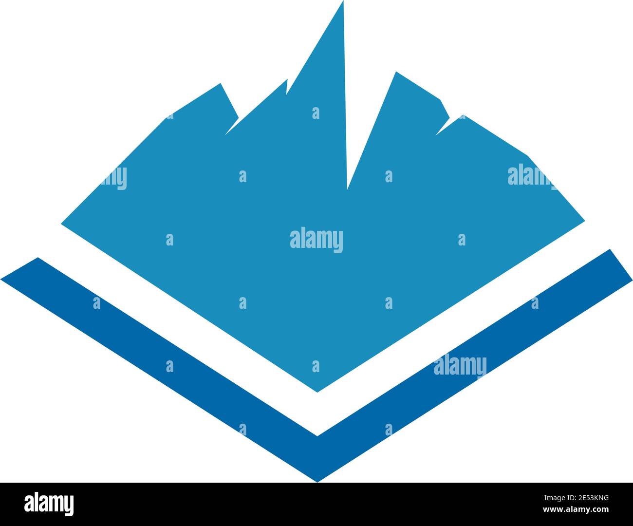 Iceberg logo icon design illustration vector template Stock Vector ...