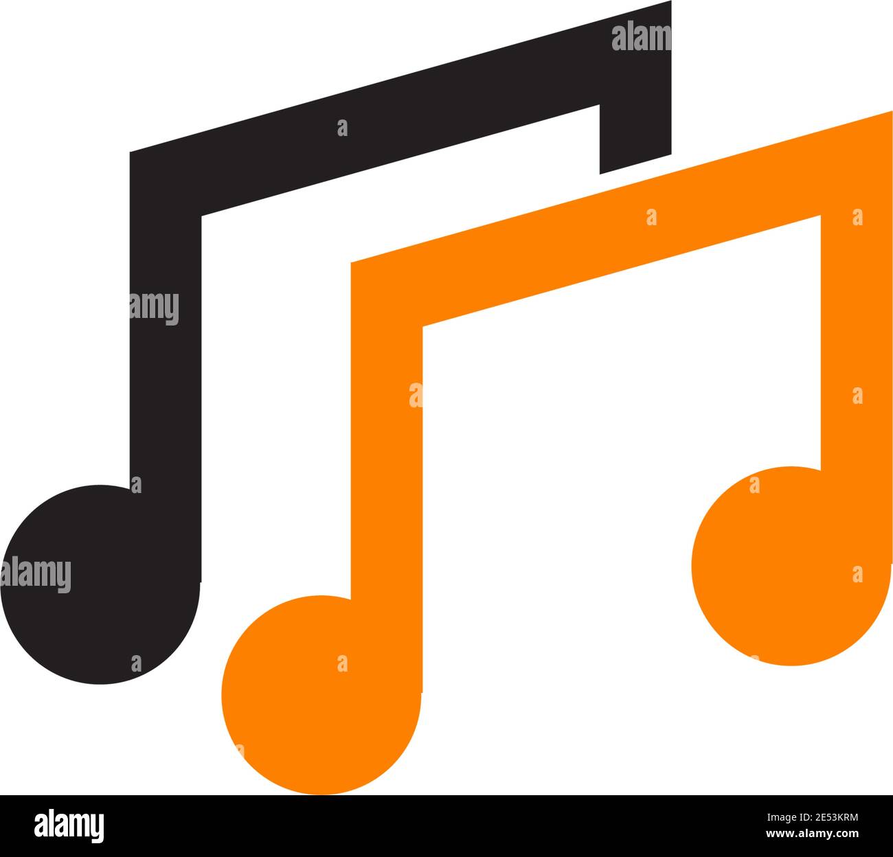 Music note symphony icon logo design inspiration vector template Stock ...