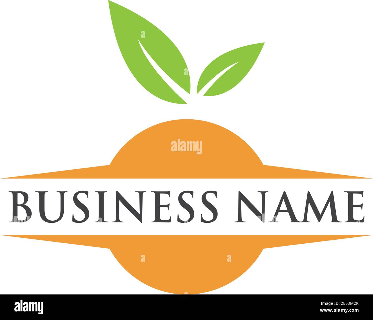 Orange logo design. Vector illustration Stock Vector Image & Art - Alamy