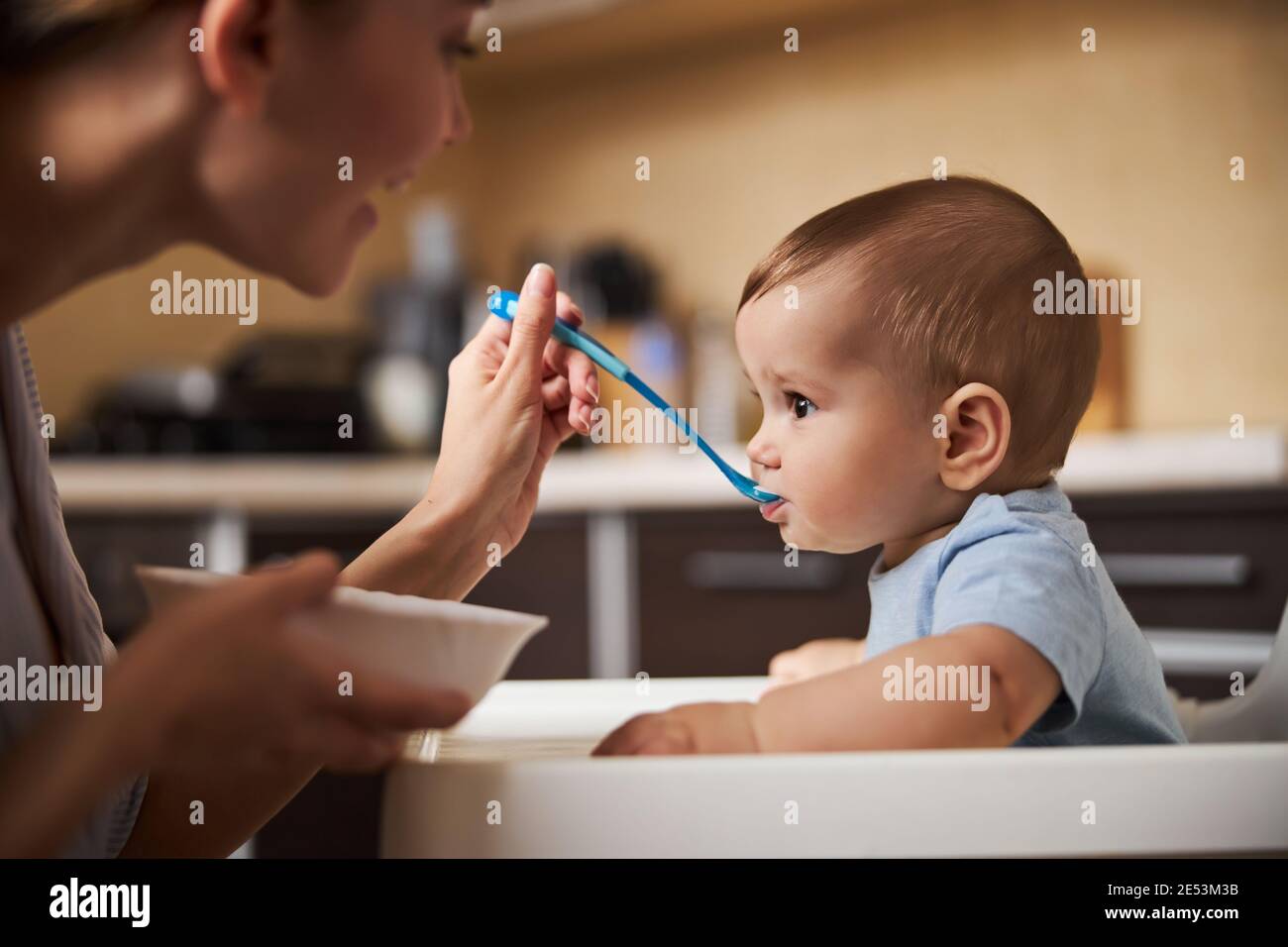 Baby Focused High Resolution Stock Photography and Images - Alamy
