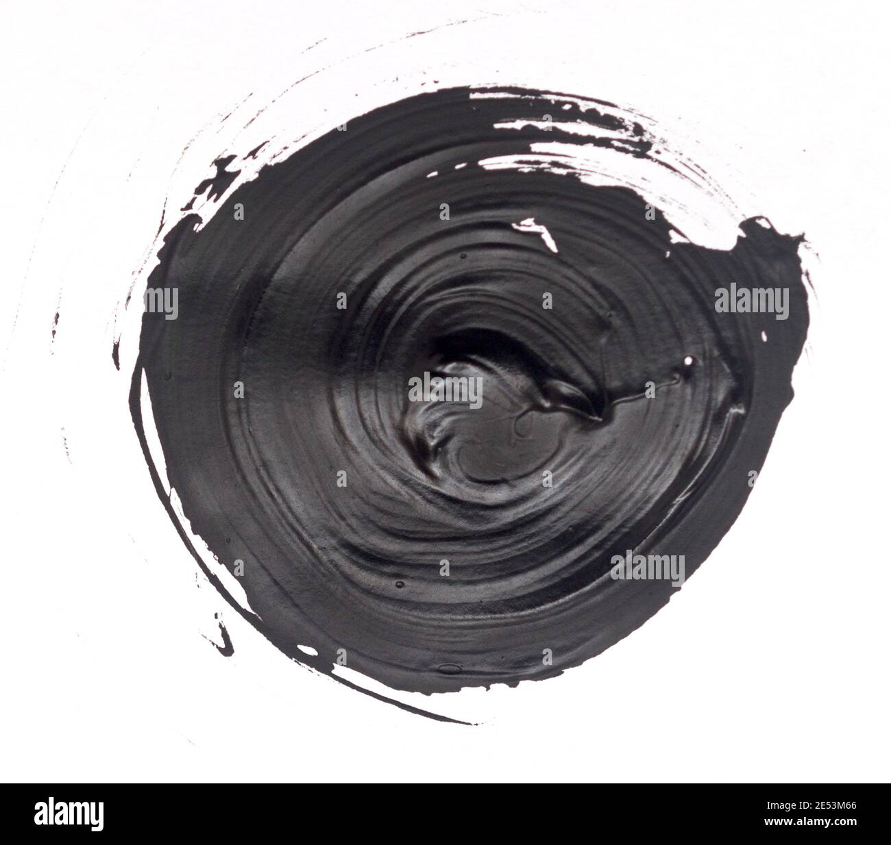 Black round paint splatter hi-res stock photography and images - Alamy