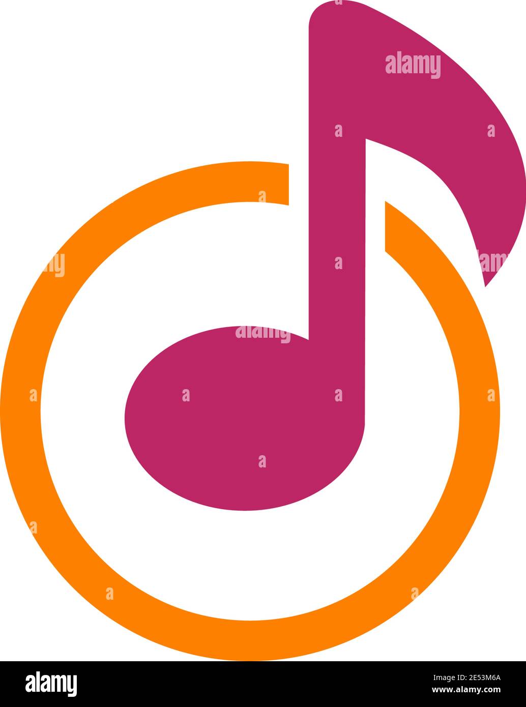 Music note symphony icon logo design inspiration vector template Stock ...