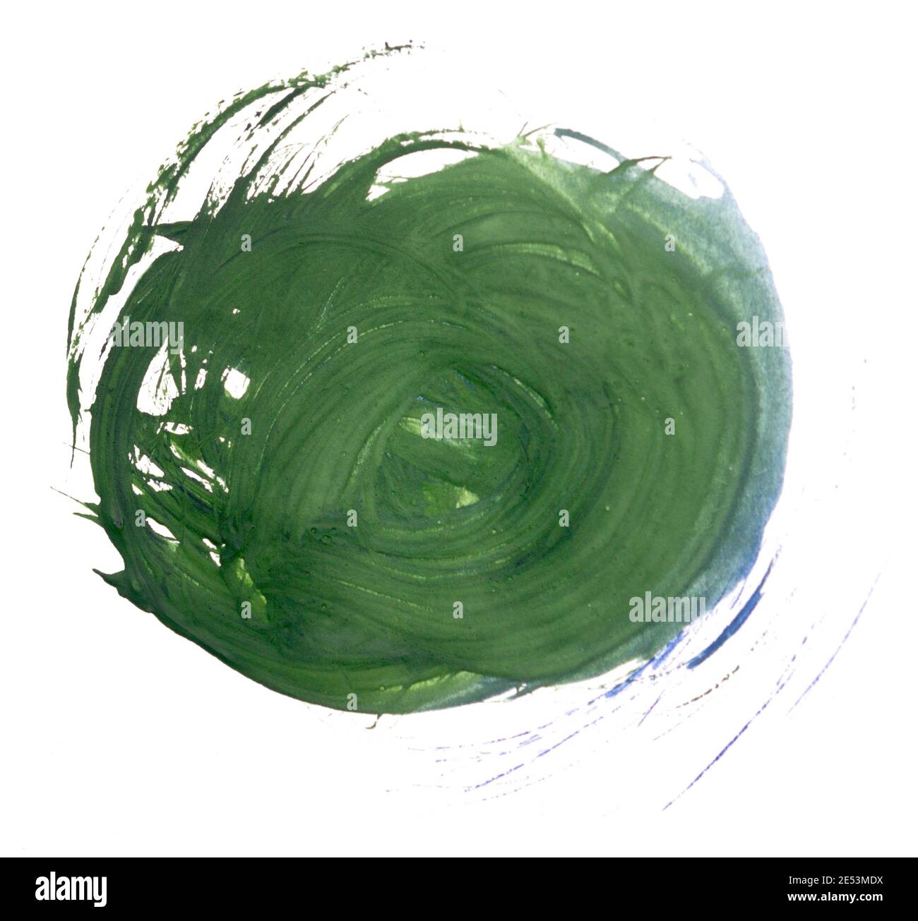 Green paint circle splash Cut Out Stock Images & Pictures - Alamy