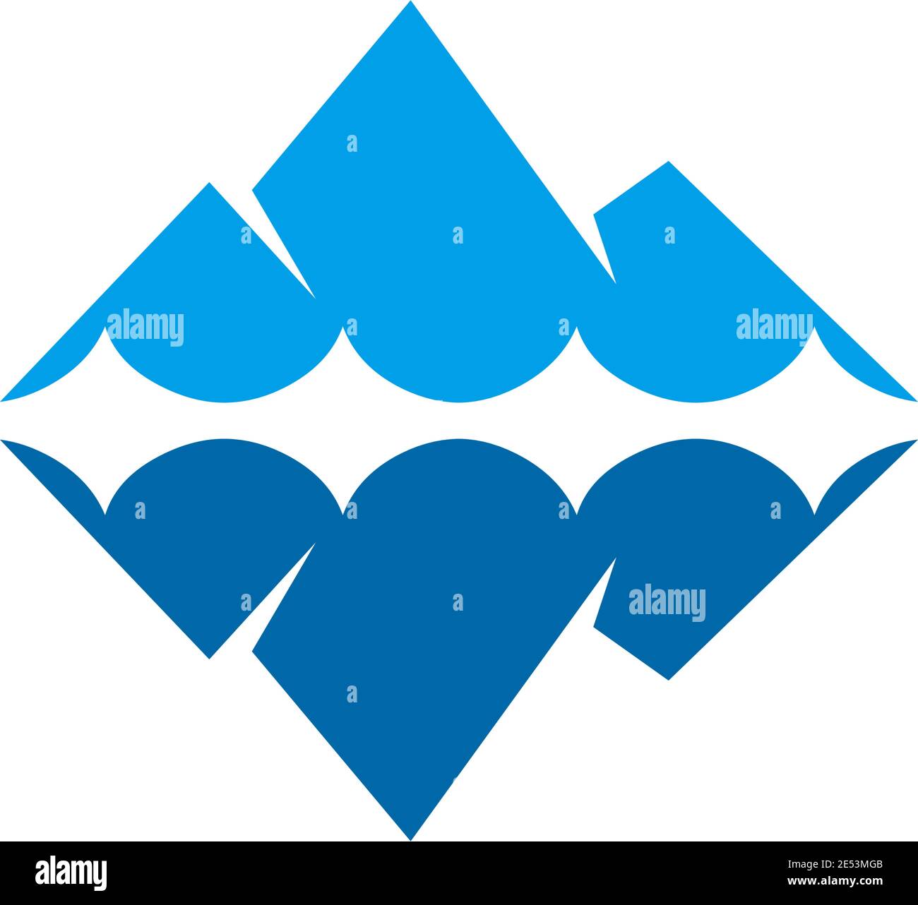 Iceberg logo icon design illustration vector template Stock Vector ...