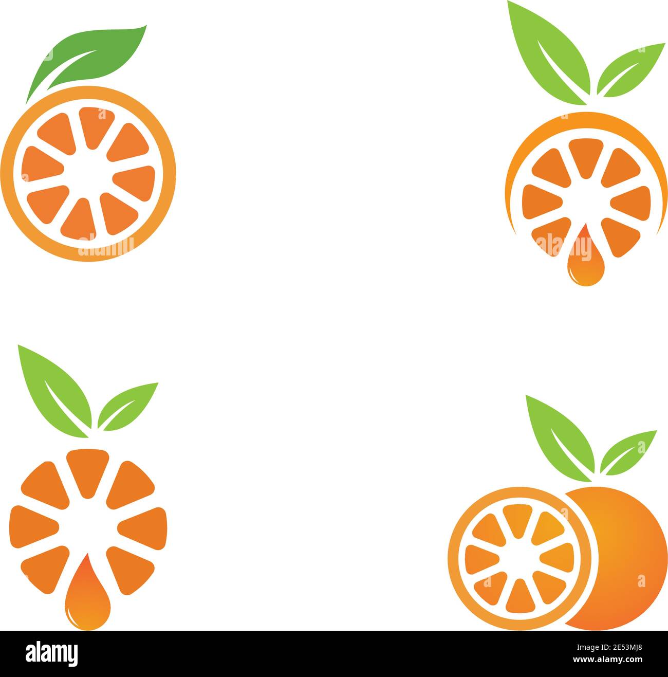 Orange logo design Vector illustration Stock Vector Image & Art - Alamy