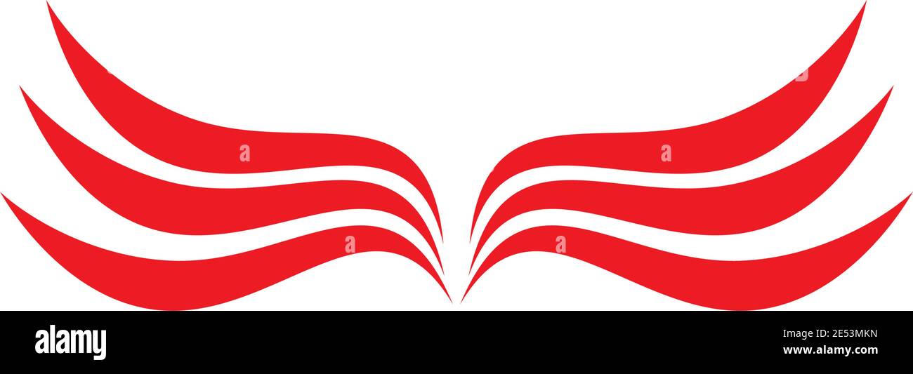 Falcon Wing Logo Template vector icon design Stock Vector Image & Art ...
