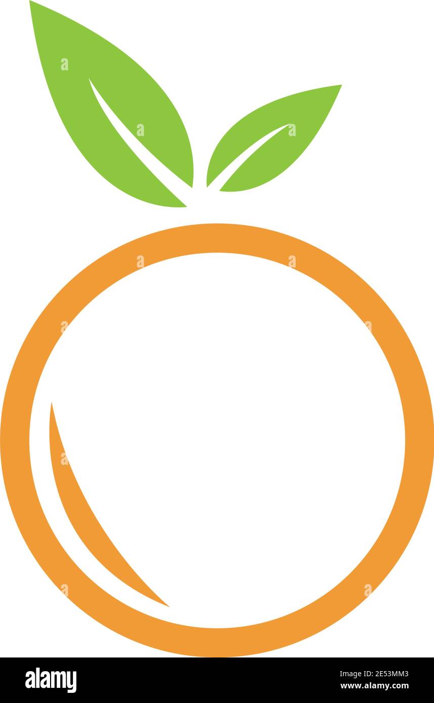 Orange logo design. Vector illustration Stock Vector Image & Art - Alamy