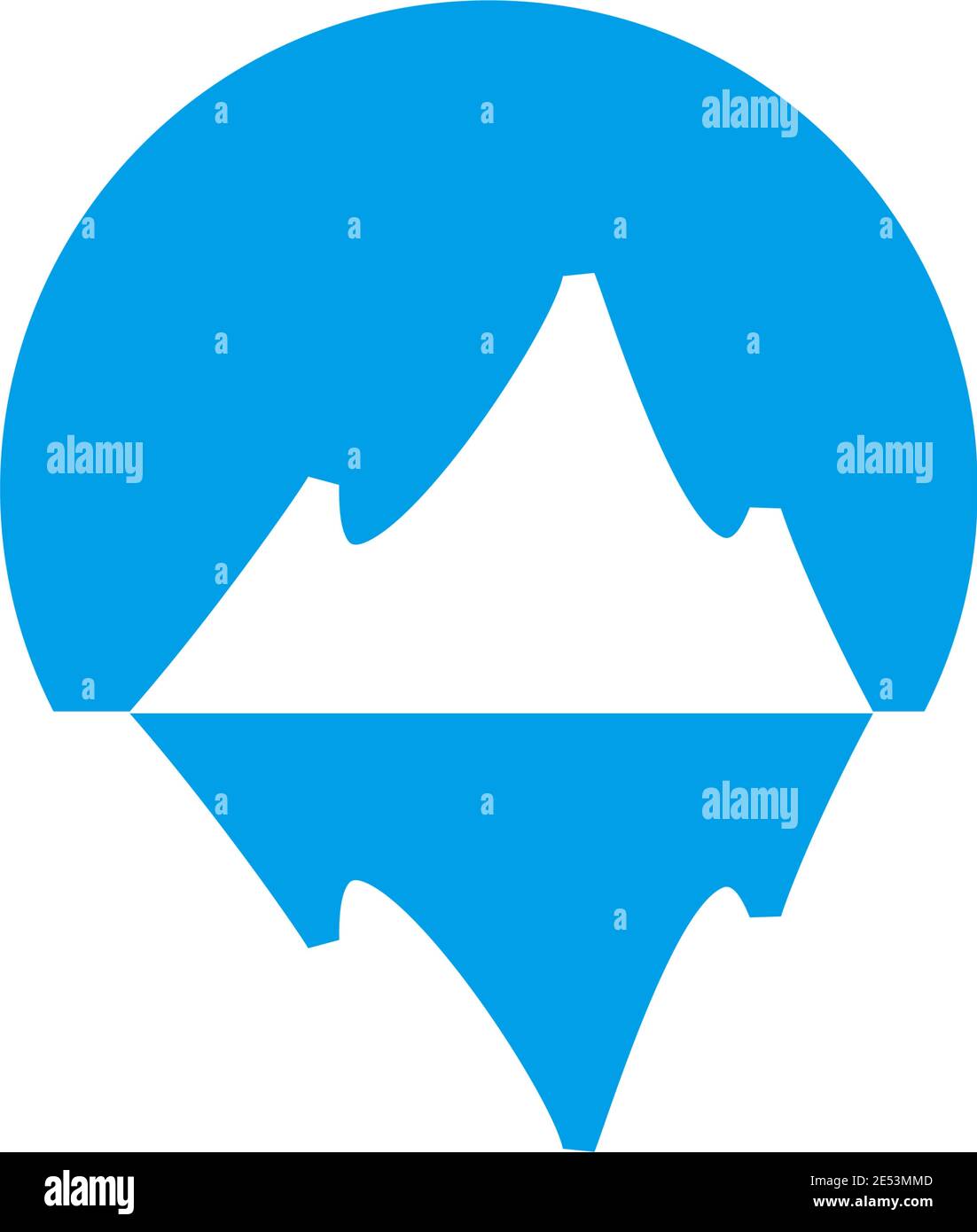Iceberg logo icon design illustration vector template Stock Vector ...