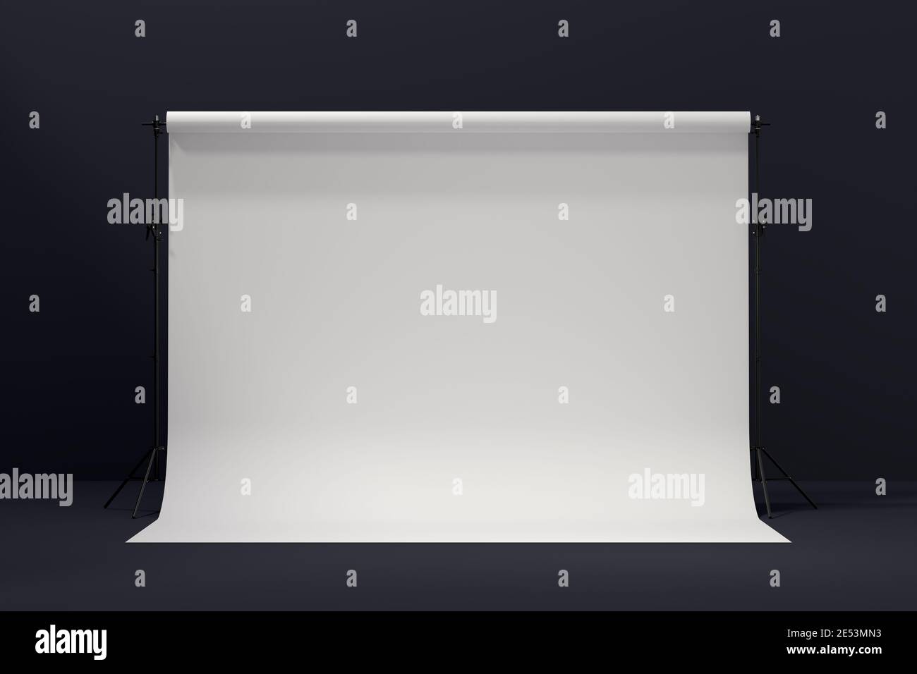 Photography professional photo studio with white background Stock Photo ...