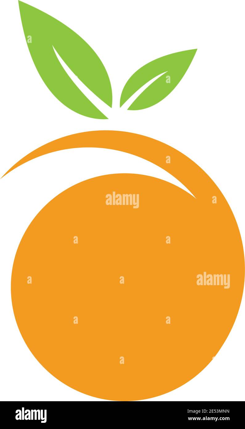 Orange logo design. Vector illustration Stock Vector Image & Art - Alamy