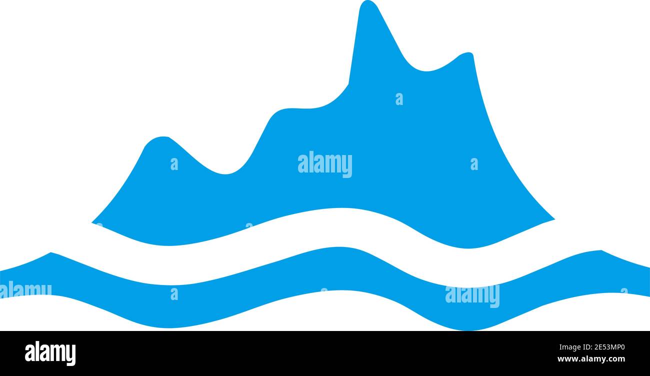 Iceberg logo icon design illustration vector template Stock Vector ...